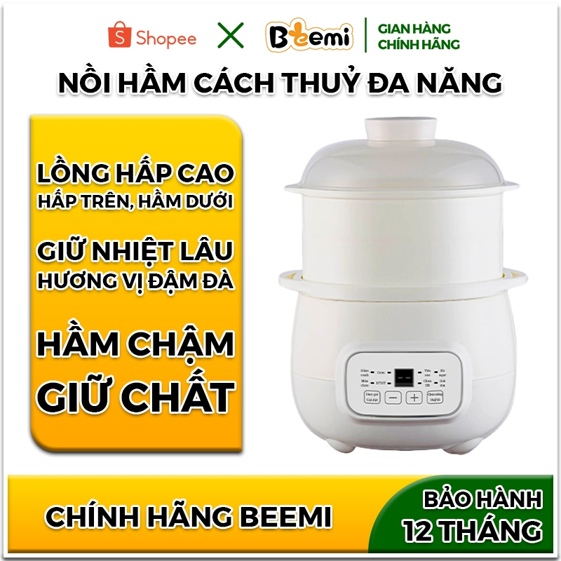 Nồi Cháo Chậm Beemi 1L Chính Hãng - Nồi Cháo Ăn Dặm Cho Bé Đầy Đủ Chức ...