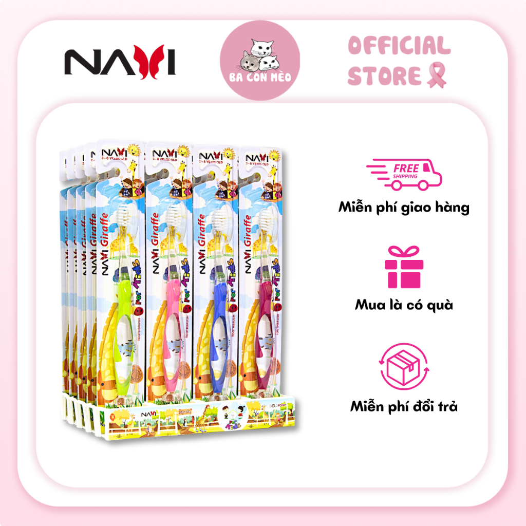 Bàn chải trẻ em - NAVI GIRAFFE (Chính hãng ) | Shopee Việt Nam