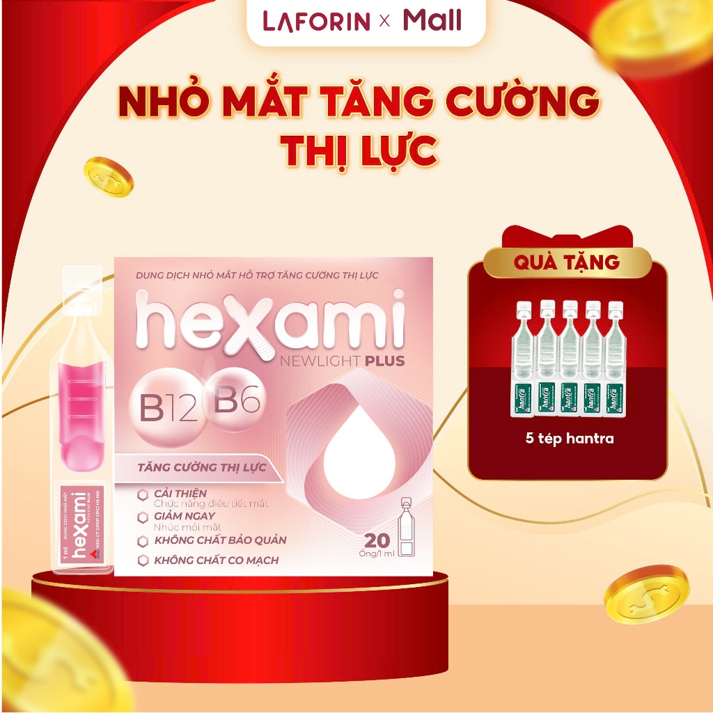 Dung dịch Hexami Newlight Plus điều tiết mắt, tăng cường thị lực, không ...