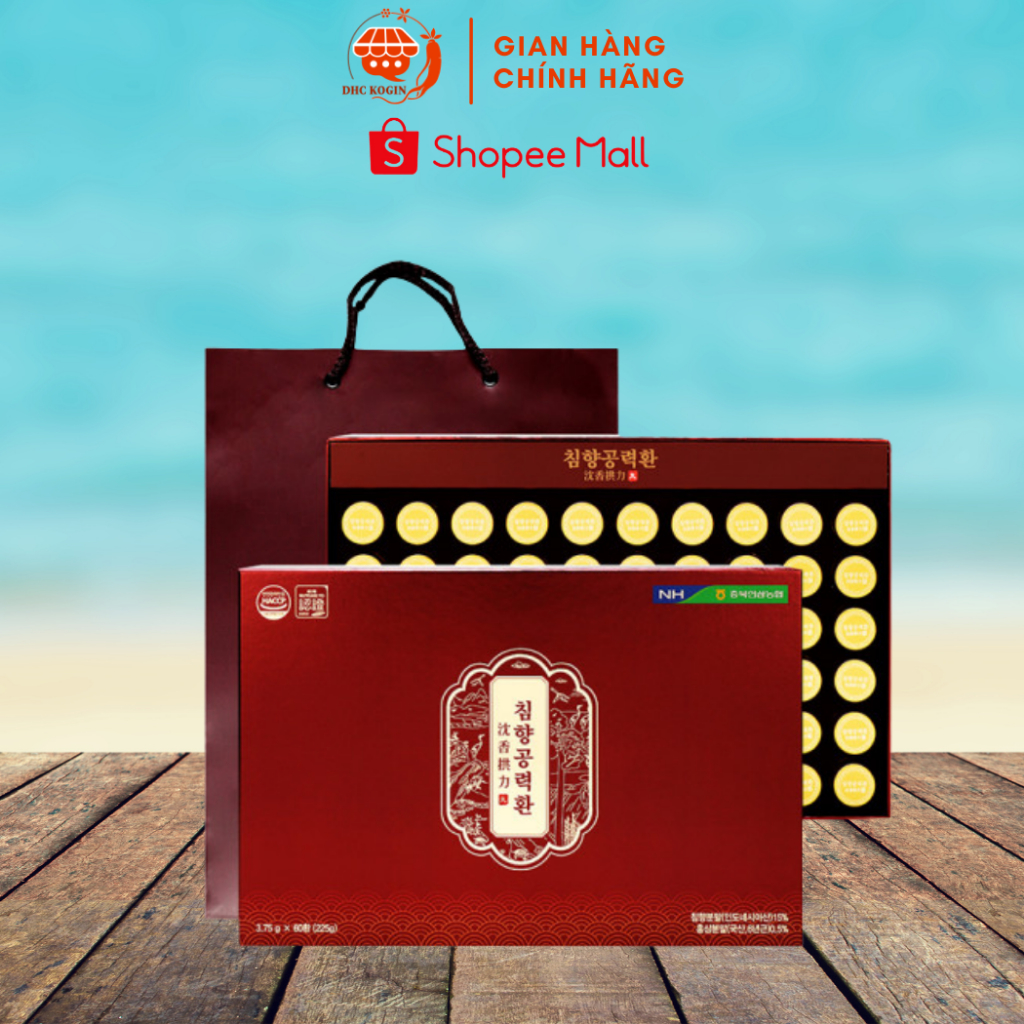 (Date 05/2026) An Cung Trầm Hương Nonghyup (60 viên/hộp) - DHC Korea Ginseng | Shopee Việt Nam