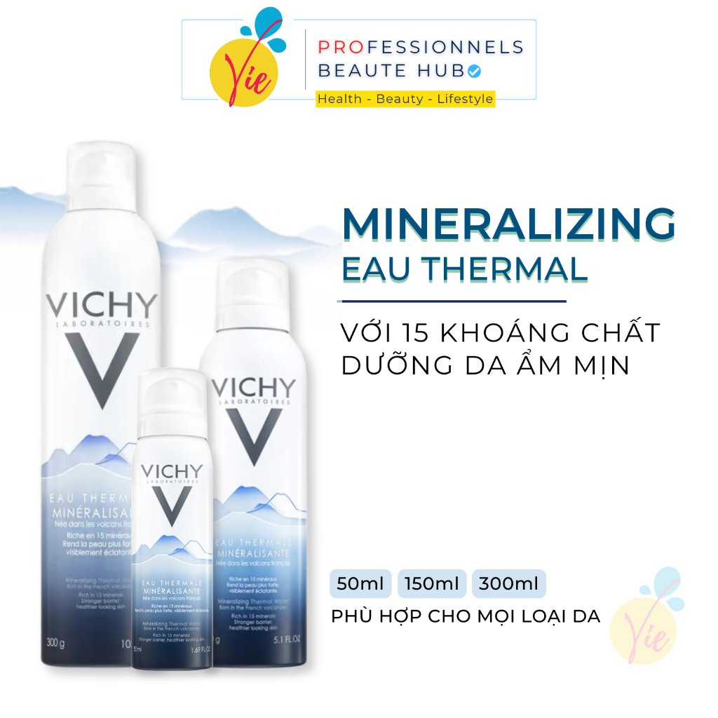 Xịt Khoáng VICHY Mineralizing Thermal Water Cấp Ẩm, Cân Bằng Độ pH ...