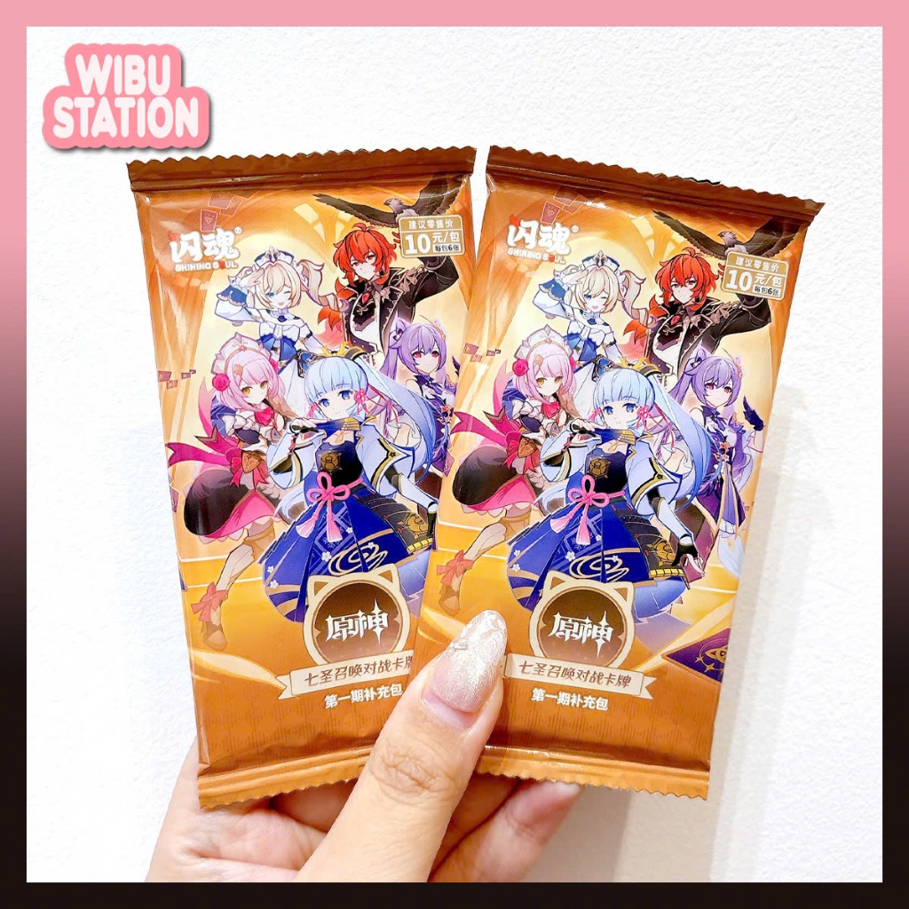 [Wibu Station] Thẻ card nhân phẩm Seven Summoning Battle Genshin Impact ...