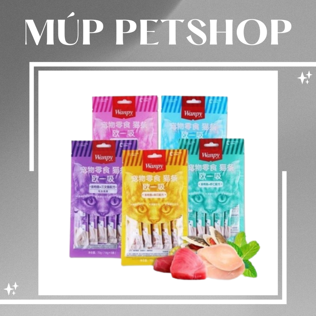 [Wanpy] Soup Thưởng Wanpy Gói 5 Thanh (5x14g) - Súp Thưởng Cho Mèo ...