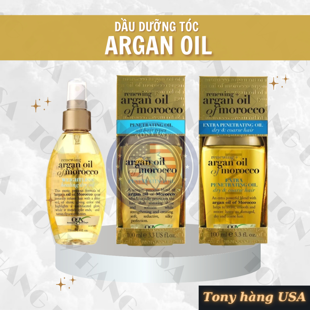 Dầu Dưỡng Tóc OGX Argan Oil Of Morocco 100ml Của Mỹ Cho Tóc Bóng Mượt ...