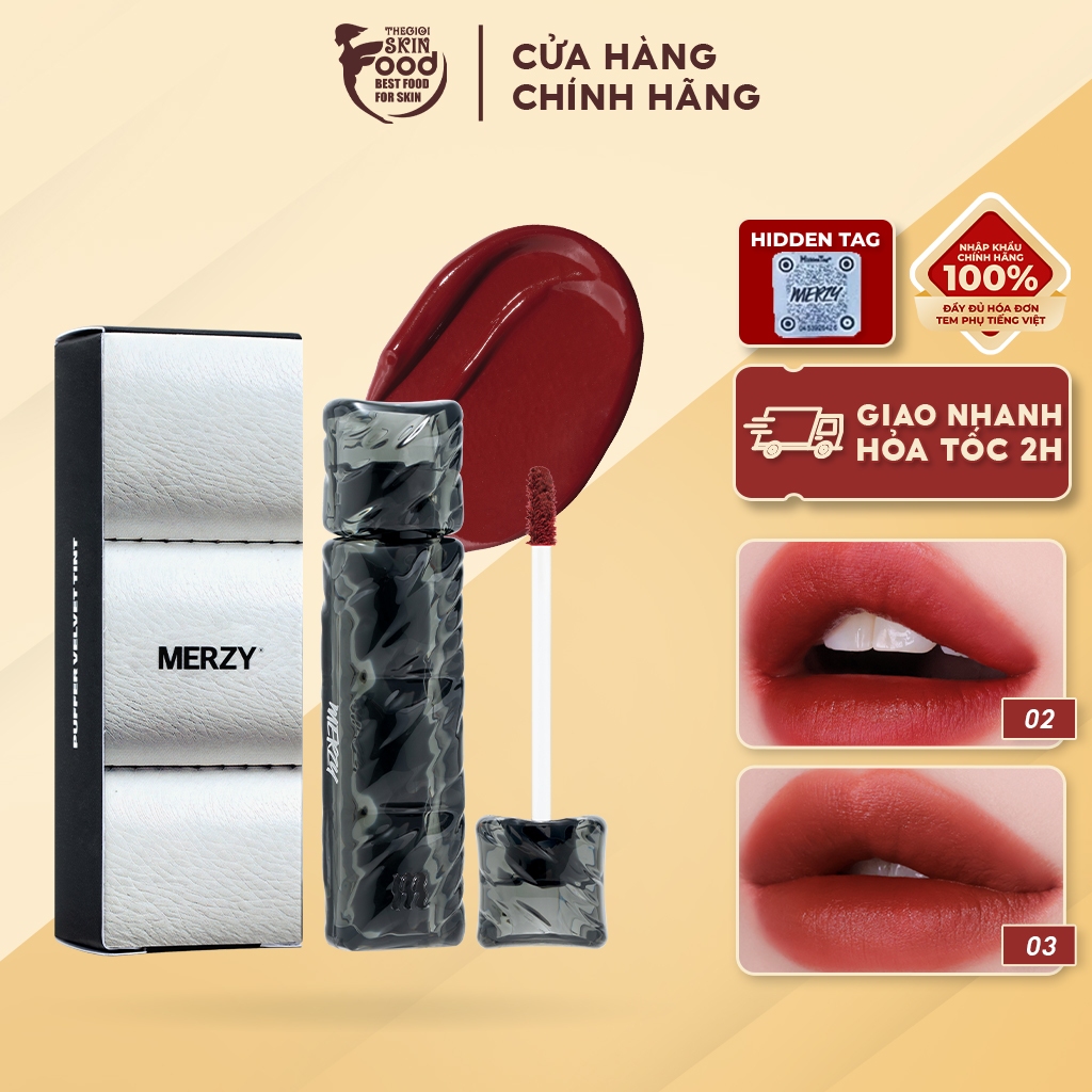 [NEW][SON PHAO] Son Kem Lì Bền Màu, Lâu Trôi Merzy Puffer Velvet Tint 3.7g | Shopee Việt Nam