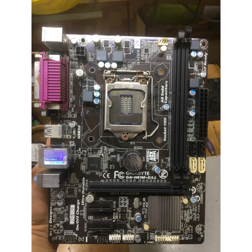 Mainboard GIGABYTE GA-H81M-DS2 lỗi 1 khe ram | Shopee Việt Nam
