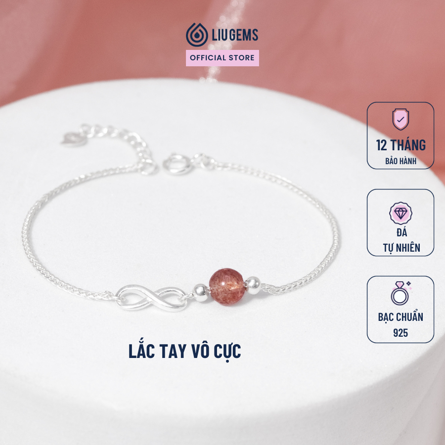 Lắc Tay Bạc Nữ Vô Cực Liugems Vòng 925 Mix Đá Phong Thuỷ Tinh Tế Dễ ...