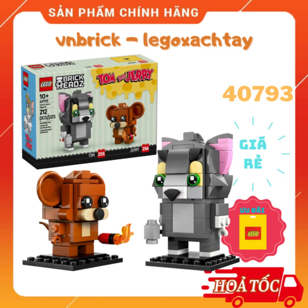 LEGO Brickheadz 40793 Tom Và Jerry | Shopee Việt Nam