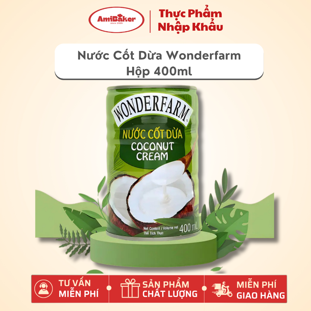 Nước Cốt Dừa Wonderfarm Coconut Milk - Hộp 400ml | Shopee Việt Nam