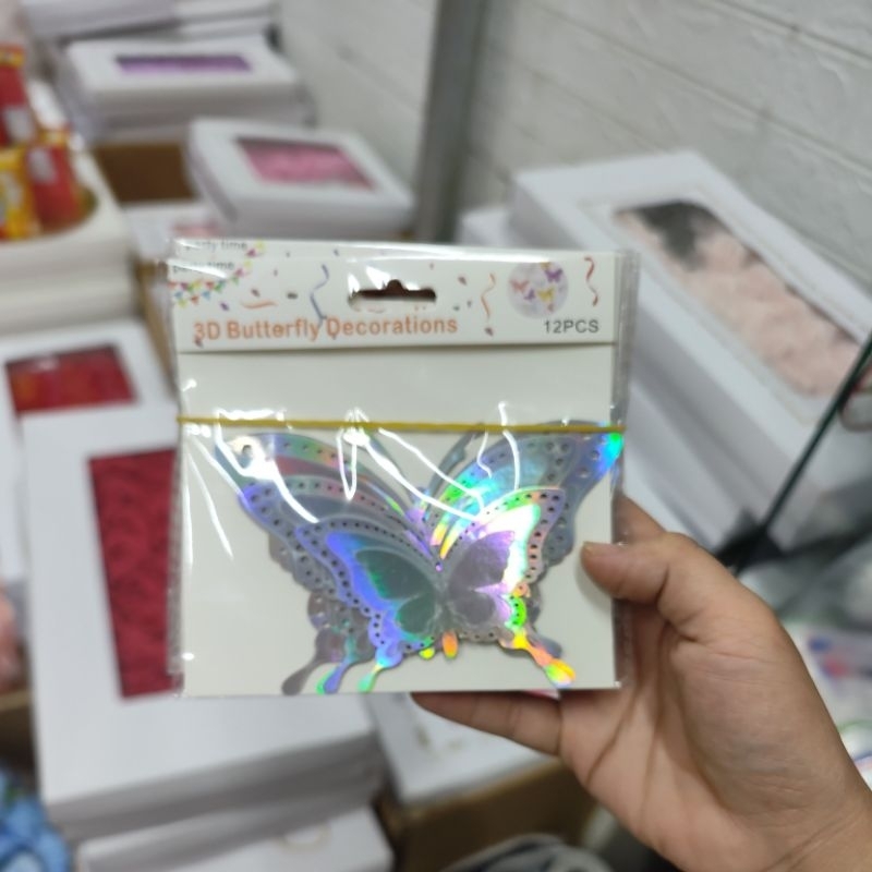 GÓI 12 CON GIẤY MÀU 3D 4 KÍCH THƯỚC KHÁC NHAU DÙNG TRANG TRÍ - BEEBEE ...
