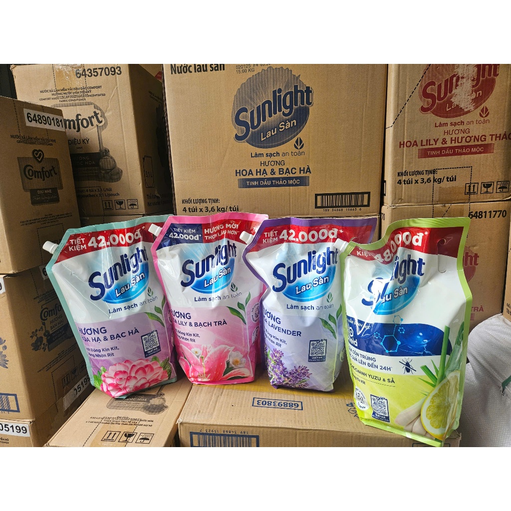 Nước Lau Sàn Sunlight Túi/ can 3.6kg/3,4KG | Shopee Việt Nam