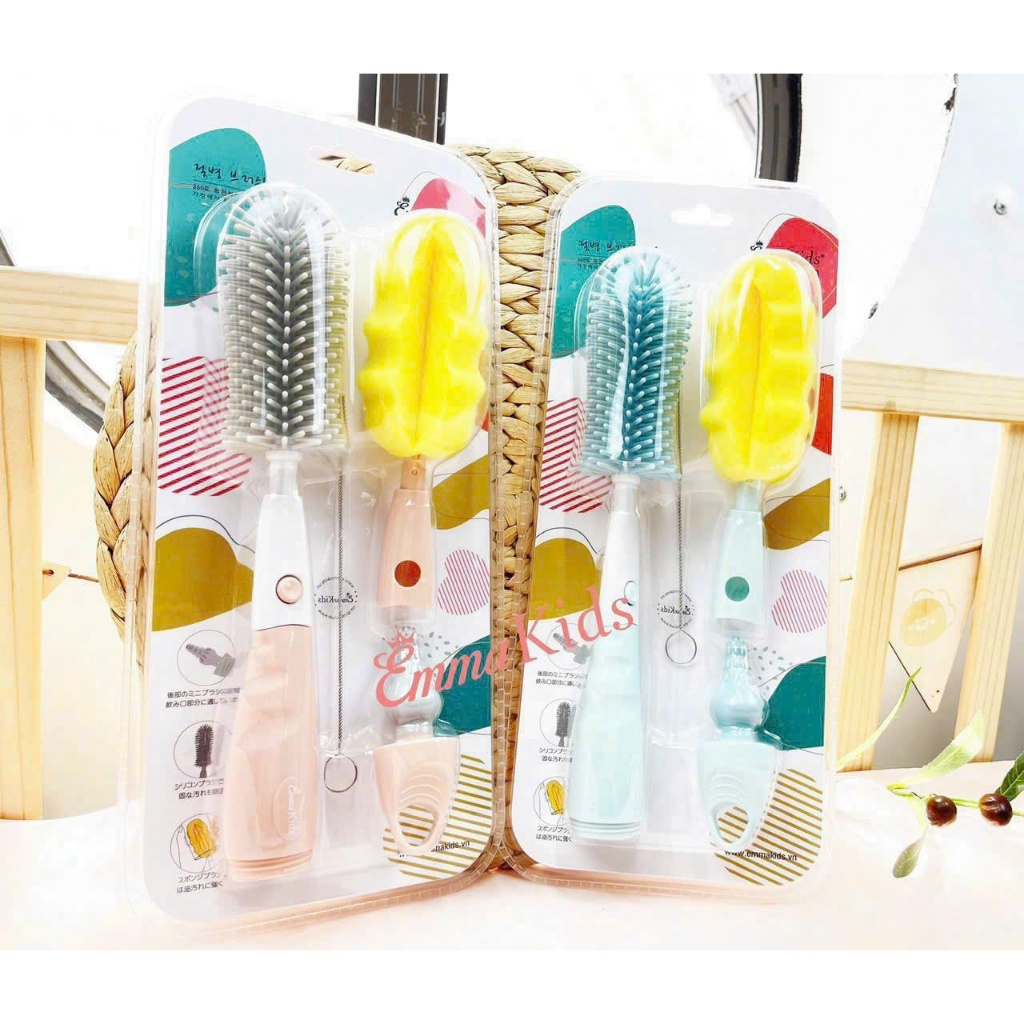 Bộ cọ bình sữa Hàn Quốc Emma Kids SHOP BU | Shopee Việt Nam