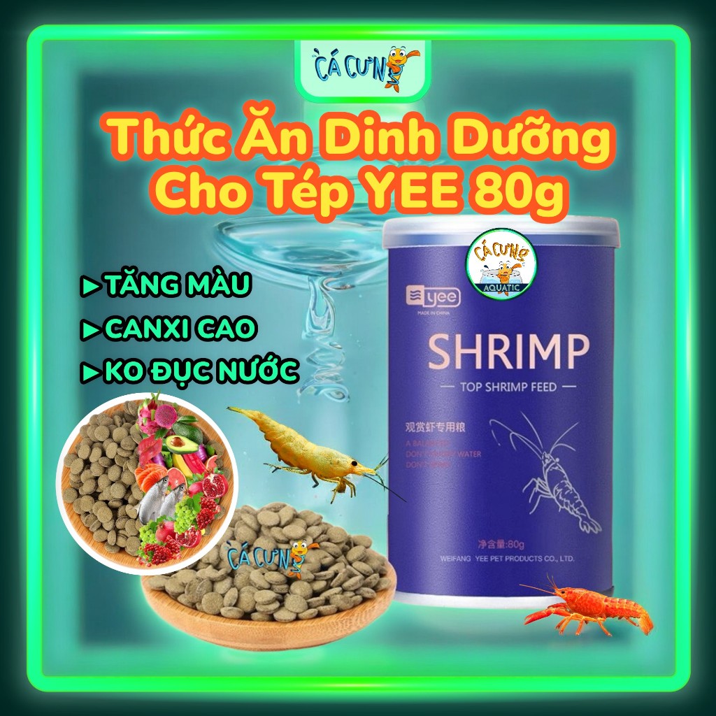 Thức Ăn Cho Tép YEE 80g - Cám Tép Tôm Cân Bằng Dinh Dưỡng Cho Tép Tôm ...