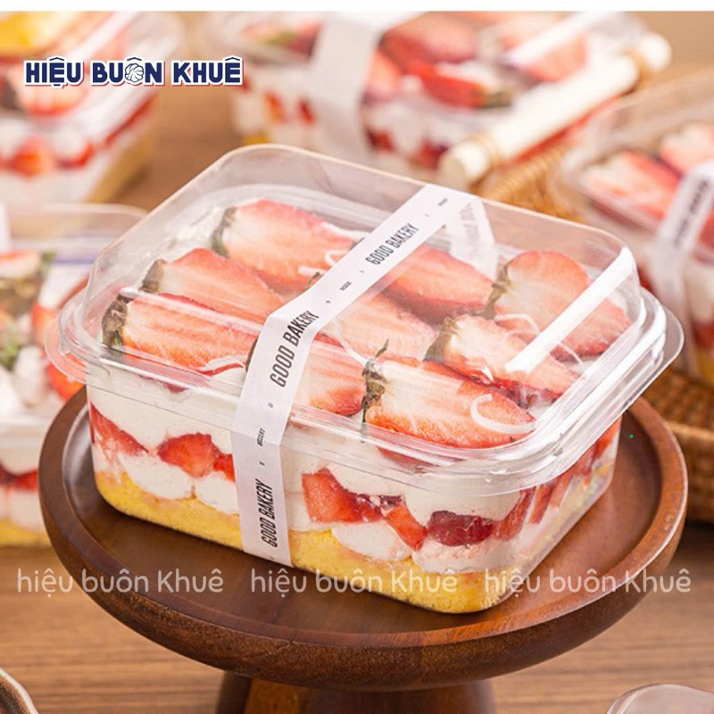 50 Hộp Nhựa Đựng Bánh Lạnh, Mousse Trái Cây, Tiramisu 450ml [S231 ...