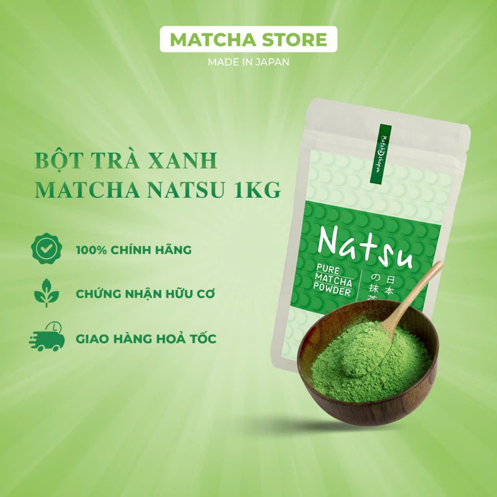 Matcha Natsu nhập khẩu Nhật, matcha Natsu made in Japan | Shopee Việt Nam