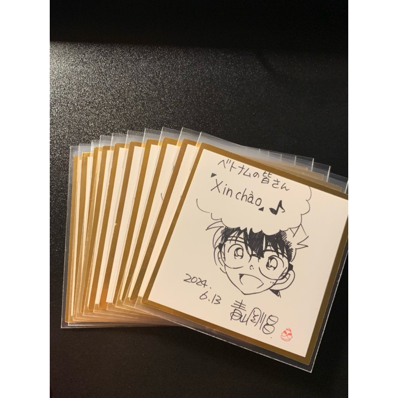 Shikishi conan triển lãm 30 năm kèm bọc - Hàng đẹp, mới cứng. | Shopee ...