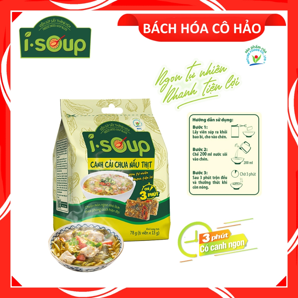 CANH CẢI CHUA NẤU THỊT PICKLED MUSTARD GREENS SOUP WITH PORK ISOUP 78 ...