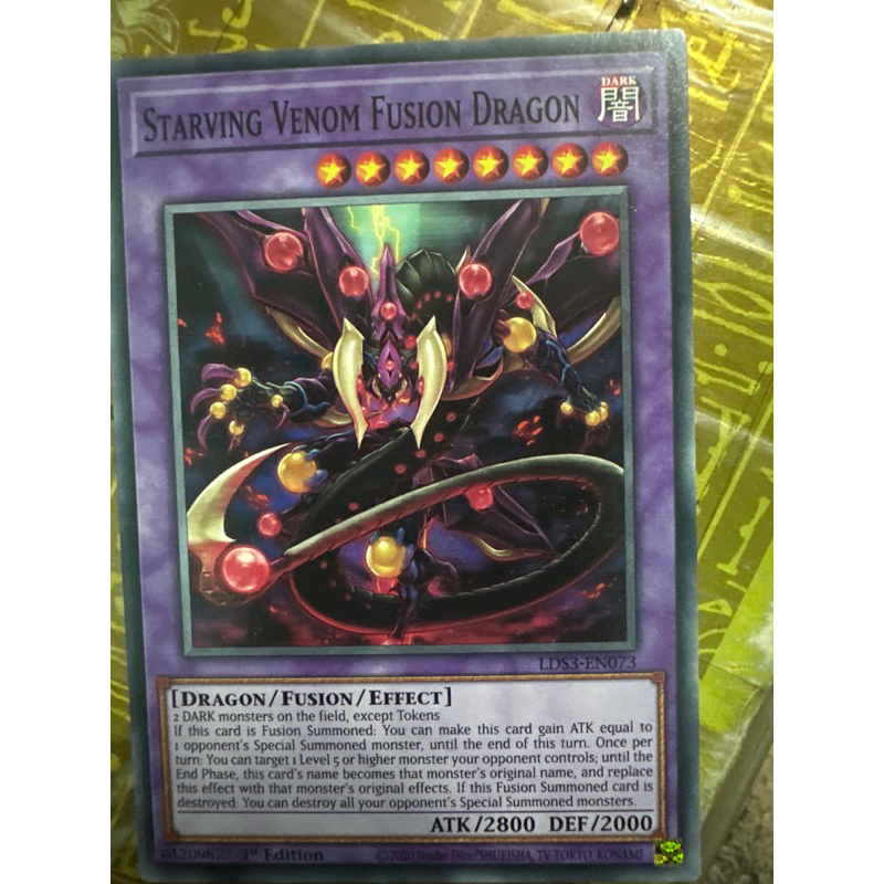 Bài yugioh: starving venom fusion dragon | Shopee Việt Nam