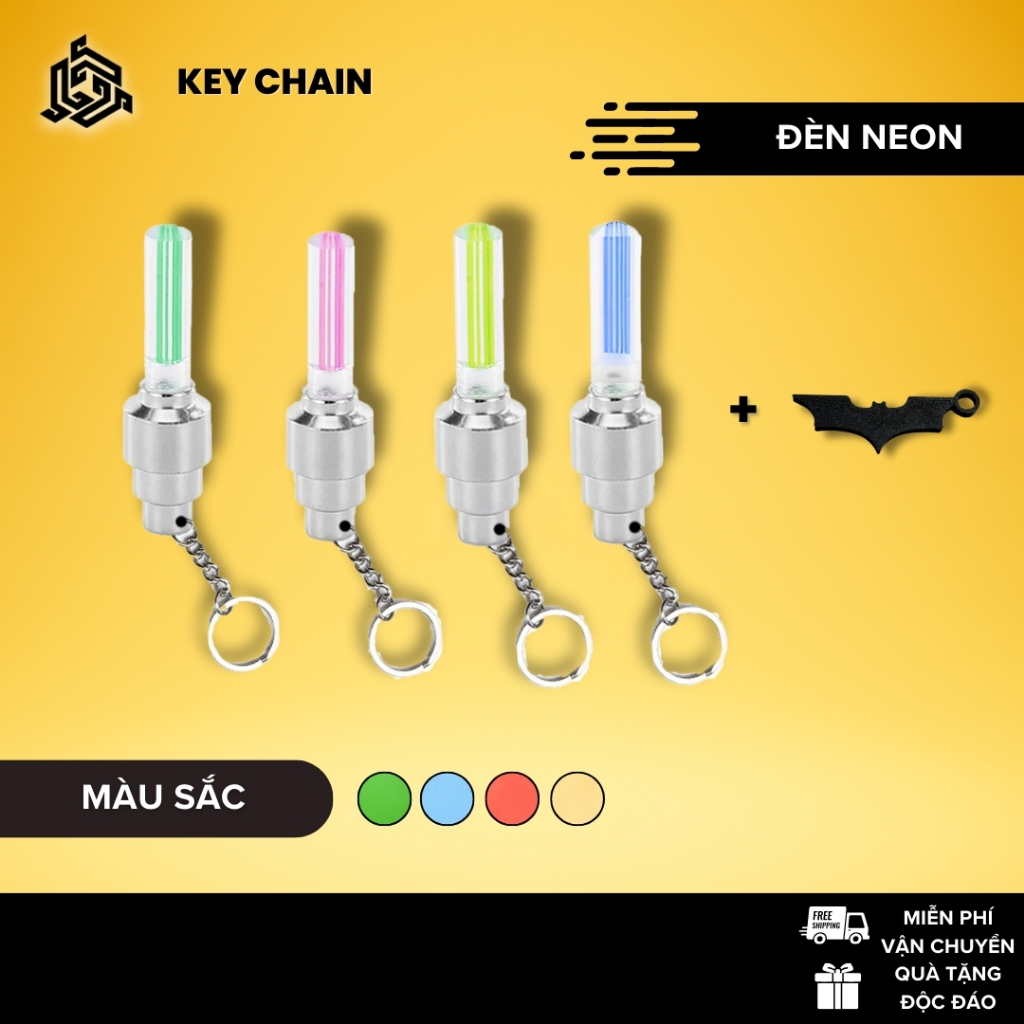 Combo 4 Phụ Kiện Keyrambit Đèn Led Các Màu ( Xanh Lục, Xanh Dương, Đỏ ...
