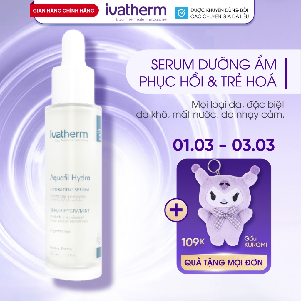 Tinh chất dưỡng ẩm phục hồi và trẻ hoá Ivatherm Aquafil Hydra Hydrating ...