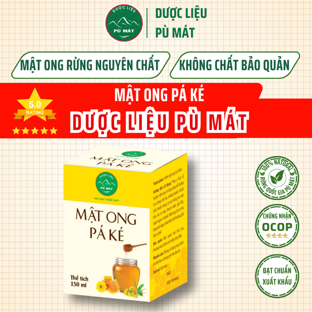 Mật ong pá ké Dược Liệu Pù Mát | Shopee Việt Nam