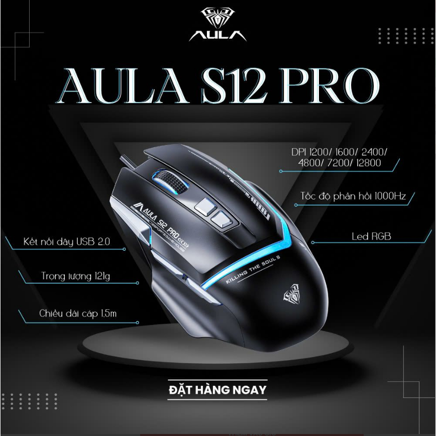 Chuột Gaming Aula có dây S12 PRO | Shopee Việt Nam