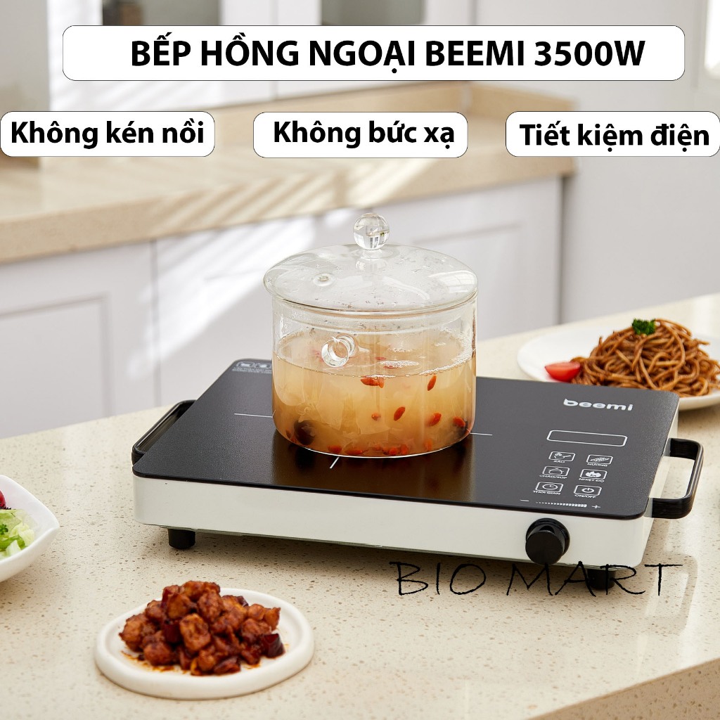 (CAO CẤP) Bếp hồng ngoại đơn Beemi không kén nồi 3500W, bếp điện từ đơn ...