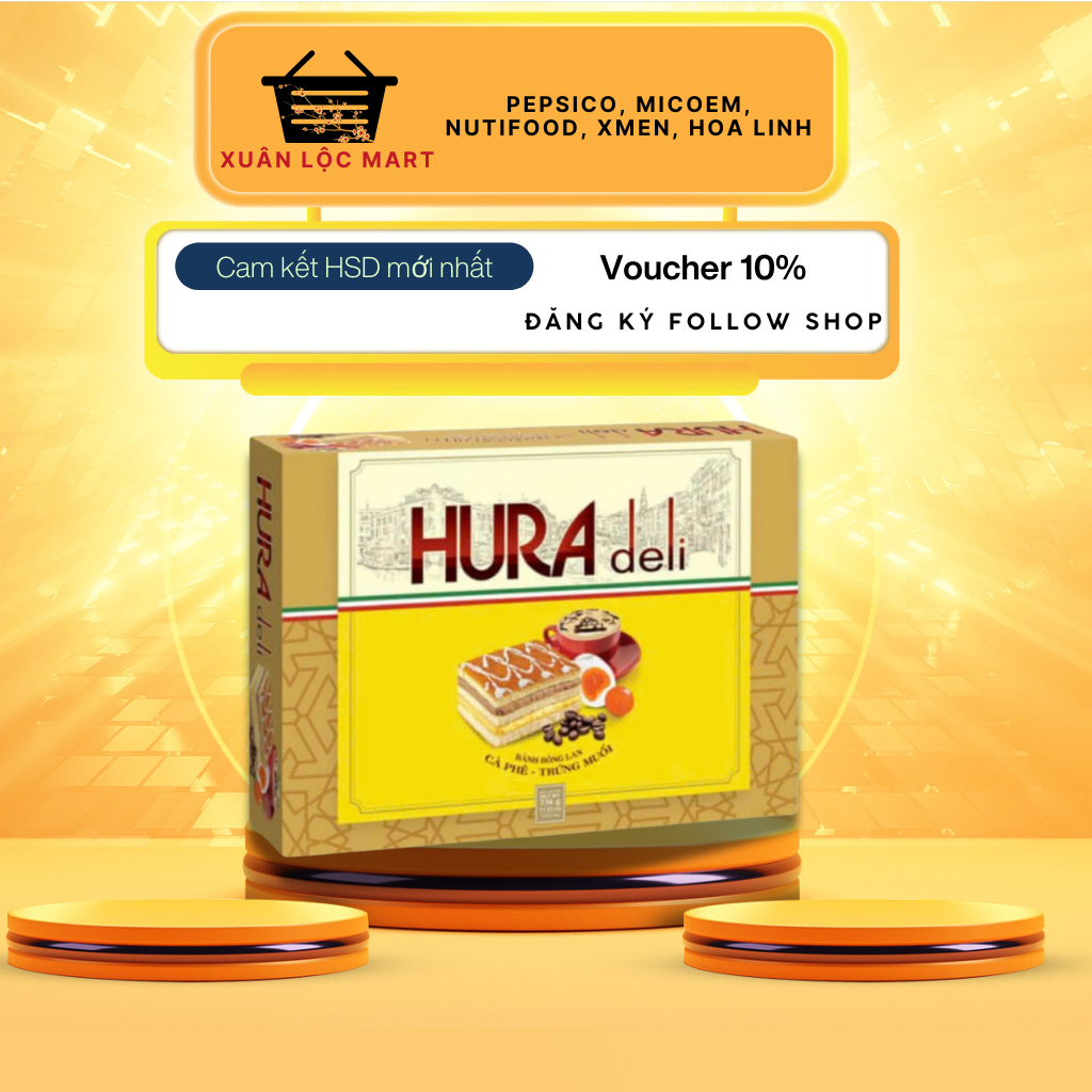 Bánh Hura Deli Cà Phê - Trứng Muối KTX Hộp 336g | Shopee Việt Nam