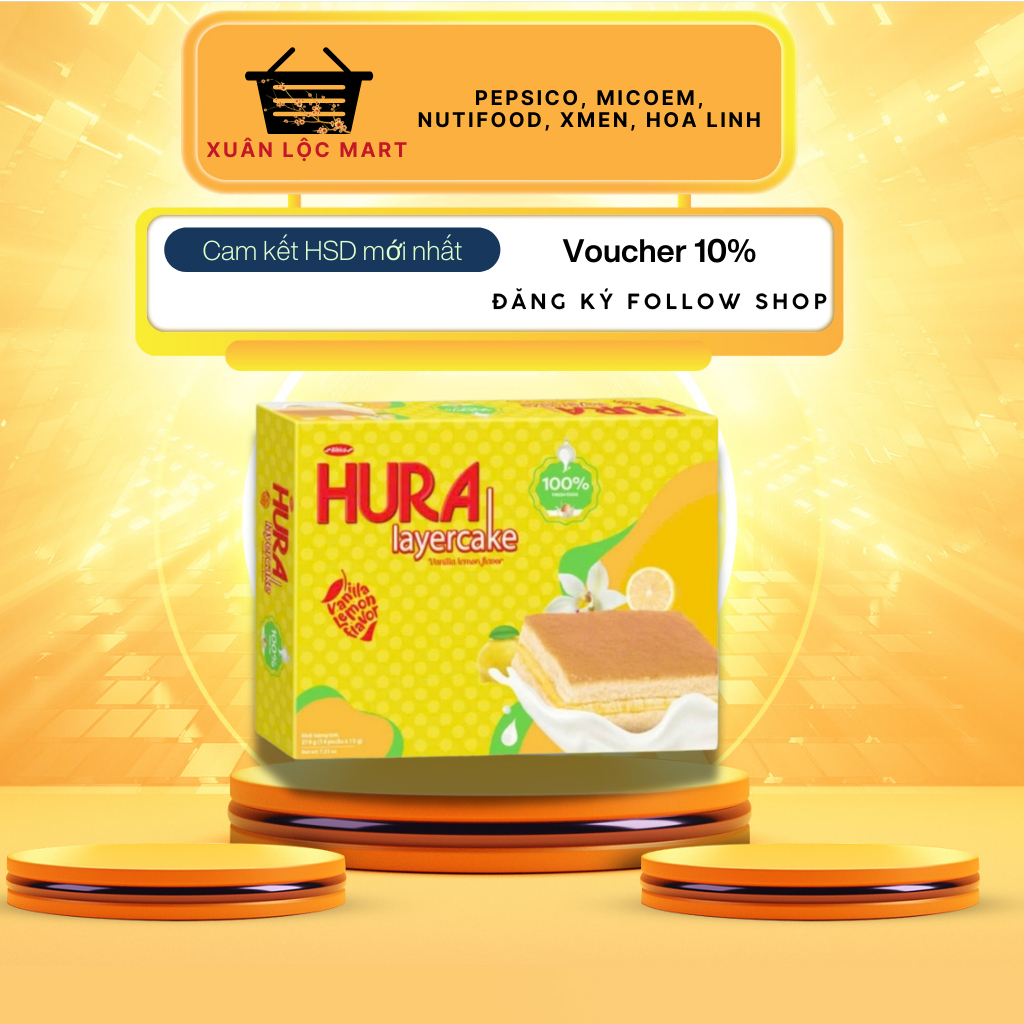 Bánh Hura Layer Cake Vani Chanh HG Demi 300g (3.6kg)(12h/T) | Shopee Việt Nam