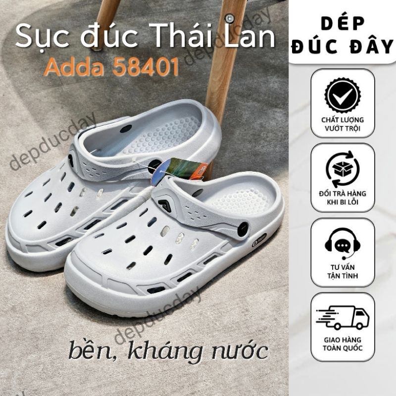 [Ảnh thật] Rọ Nam/ Dép sục nam Thái Lan Adda 59801 thời trang chống ...