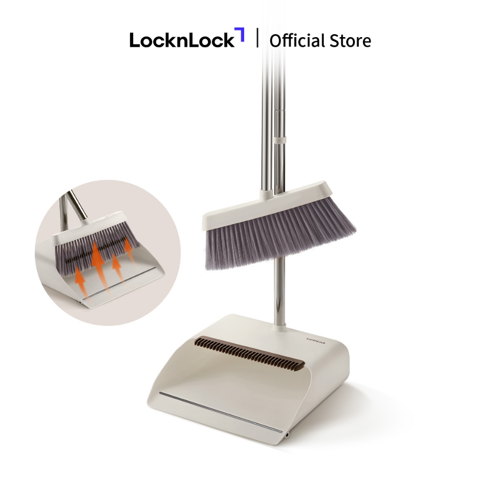 Bộ chổi quét nhà Lock&Lock, cây chổi 28x83cm, dụng cụ hốt 24.5x26x95cm ...
