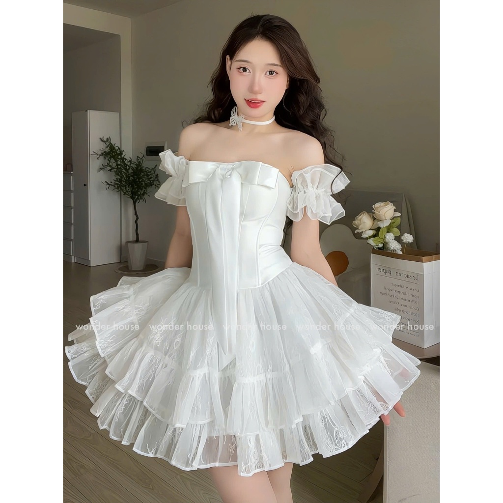 Levi Dress Wonderhouse Đầm thiết kế dáng xòe công chúa chất vải dày dặn dự tiệc, dạo phố nữ tính ...