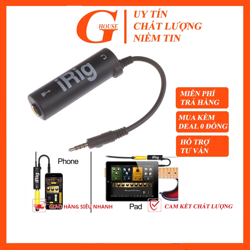 iRig AmpliTube Cáp kết nối đàn guitar với điện thoại | Shopee Việt Nam