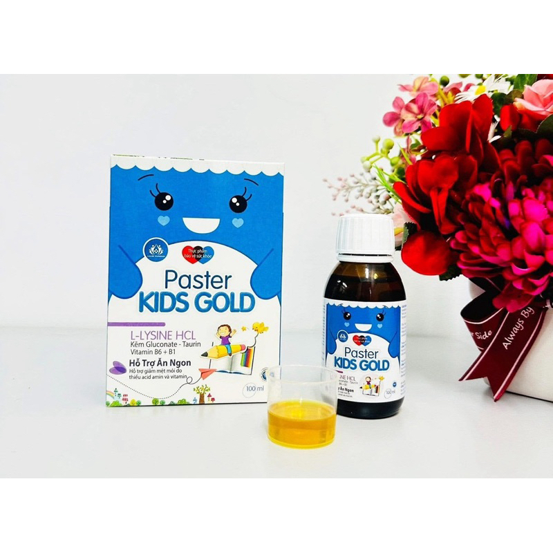 Paster Kids Gold ( Siro Vitamin giúp bé ăn ngon , tiêu hoá tốt ) hộp/20 ...