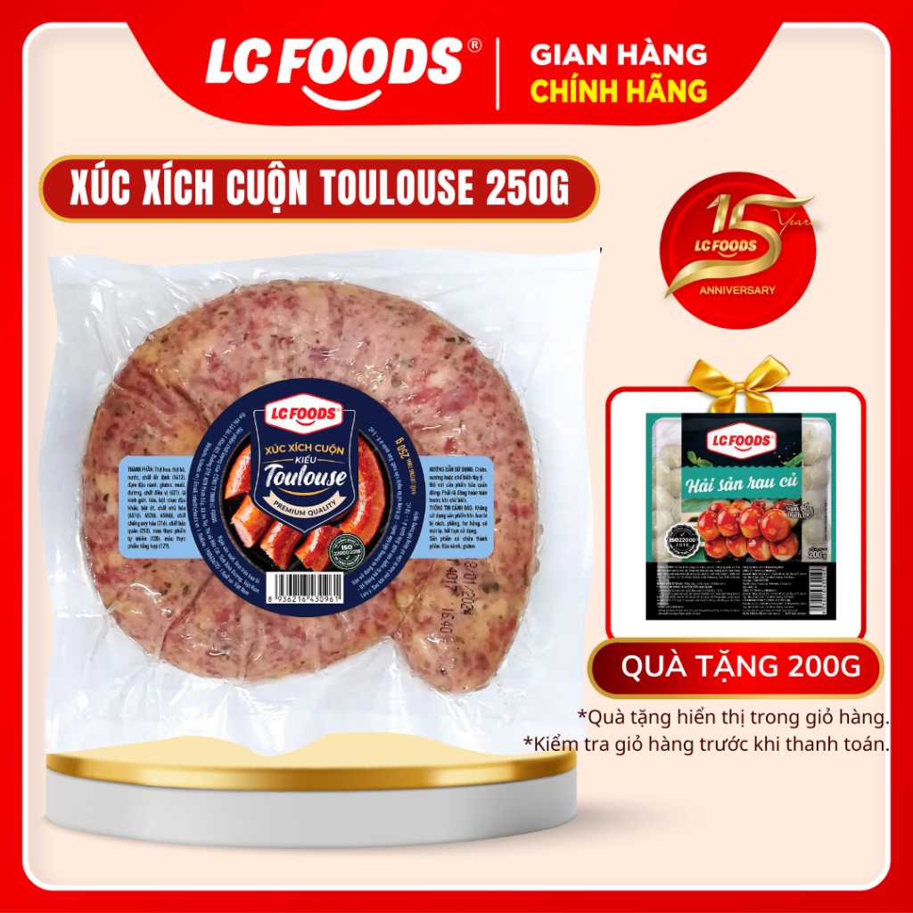 Xúc Xích Cuộn Toulouse LC FOODS 250g | Shopee Việt Nam
