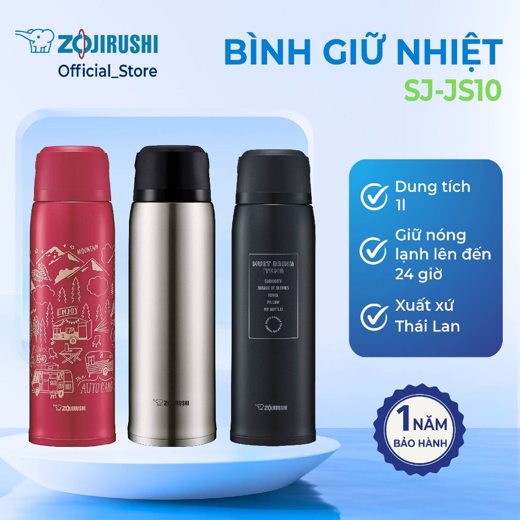 Bình giữ nhiệt nóng lạnh Zojirushi SJ-JS10 dung tích 1L, bảo hành giữ ...