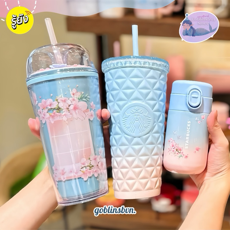 [Authentic Only] STARBUCKS THAILAND EXCLUSIVE BST BÌNH VÀ LY BLUE SKY ...