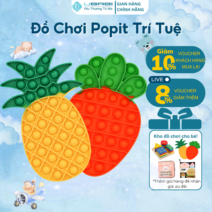 Đồ Chơi Pop It Trái Cây Ubabi UB-PK021 Đồ Chơi Bấm Bong Bóng Phát Triển ...