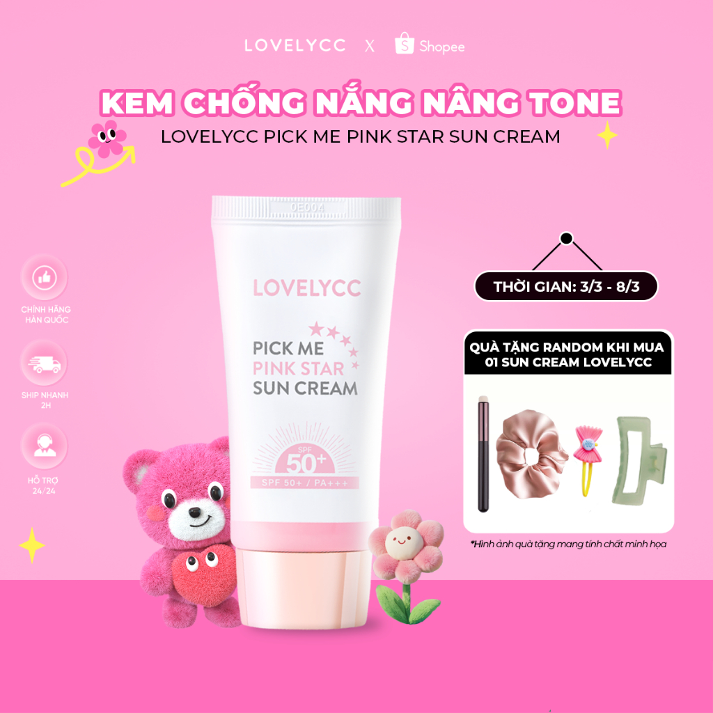 [Chính Hãng] Kem Chống Nắng LovelyCC Pick Me Pink Star Sun Cream SPF 50 ...