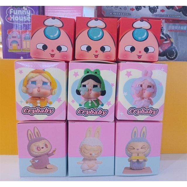 Blind box charm lông mini Baby Three, Cry Baby, Labubu | Shopee Việt Nam