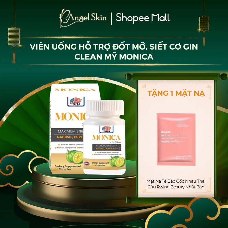 Viên Uống Hỗ Trợ Đốt Mỡ, Siết Cơ Gin Clean Mỹ Monica - Hộp 30 Viên | Shopee Việt Nam