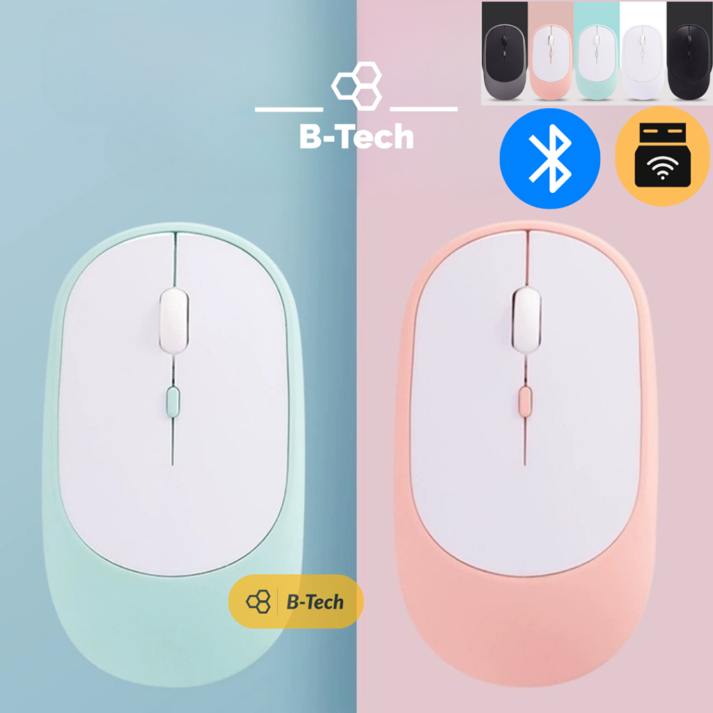 Chuột không dây bluetooth wireless mouse pin sạc W210, chuột cho ...