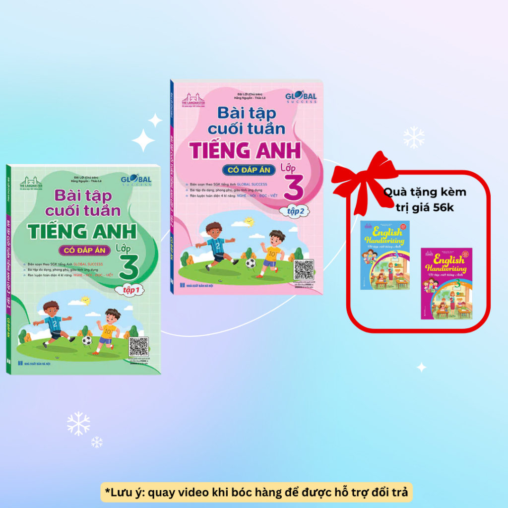 Sách - Combo 2c Global success Bài tập cuối tuần Tiếng Anh lớp 3 (tập 1 ...