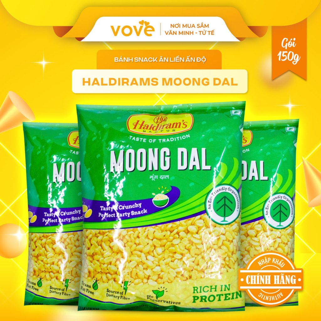 Snack HALDIRAMS Moong Dal gói 150gr | Shopee Việt Nam