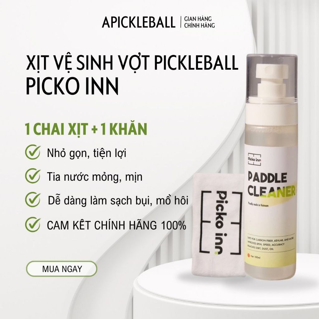 Xịt Vệ Sinh Mặt Vợt Pickleball Chuyên Dụng PICKO INN – Paddle Cleaner Chính Hãng | Shopee Việt Nam