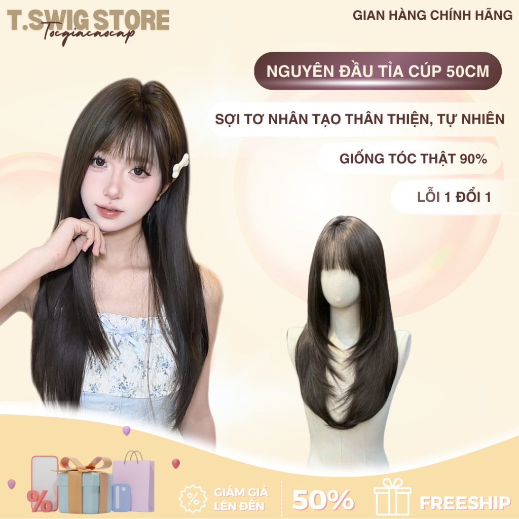 Tóc Nguyên Đầu iAn Mẫu Cúp Layer Thiết Kế Hiện Đại, Sang Trọng | Shopee Việt Nam