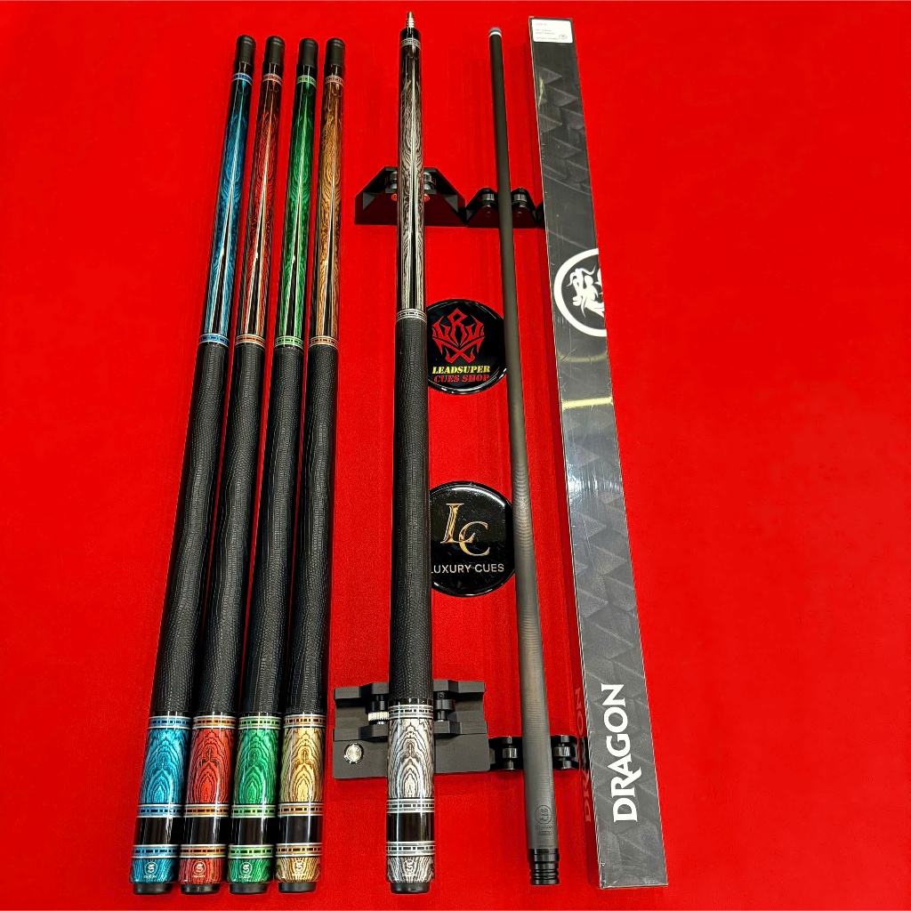 [DRAGON] Cơ Bida Lỗ Dragon Luxury Full Carbon Tay Bọc Da Cao Cấp (Không ...