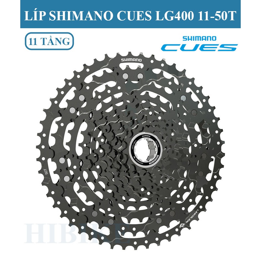Líp Xe Đạp Shimano Cues LG400 11-50T 11S Líp Thả 11 Tâng | Shopee Việt Nam