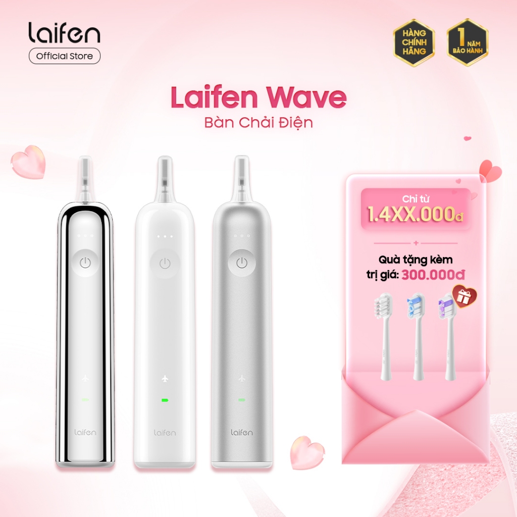 Bàn chải điện Laifen WAVE | Công nghệ xoay 60 độ, rung 66.000 lần/phút, thiết kế chống nước ...