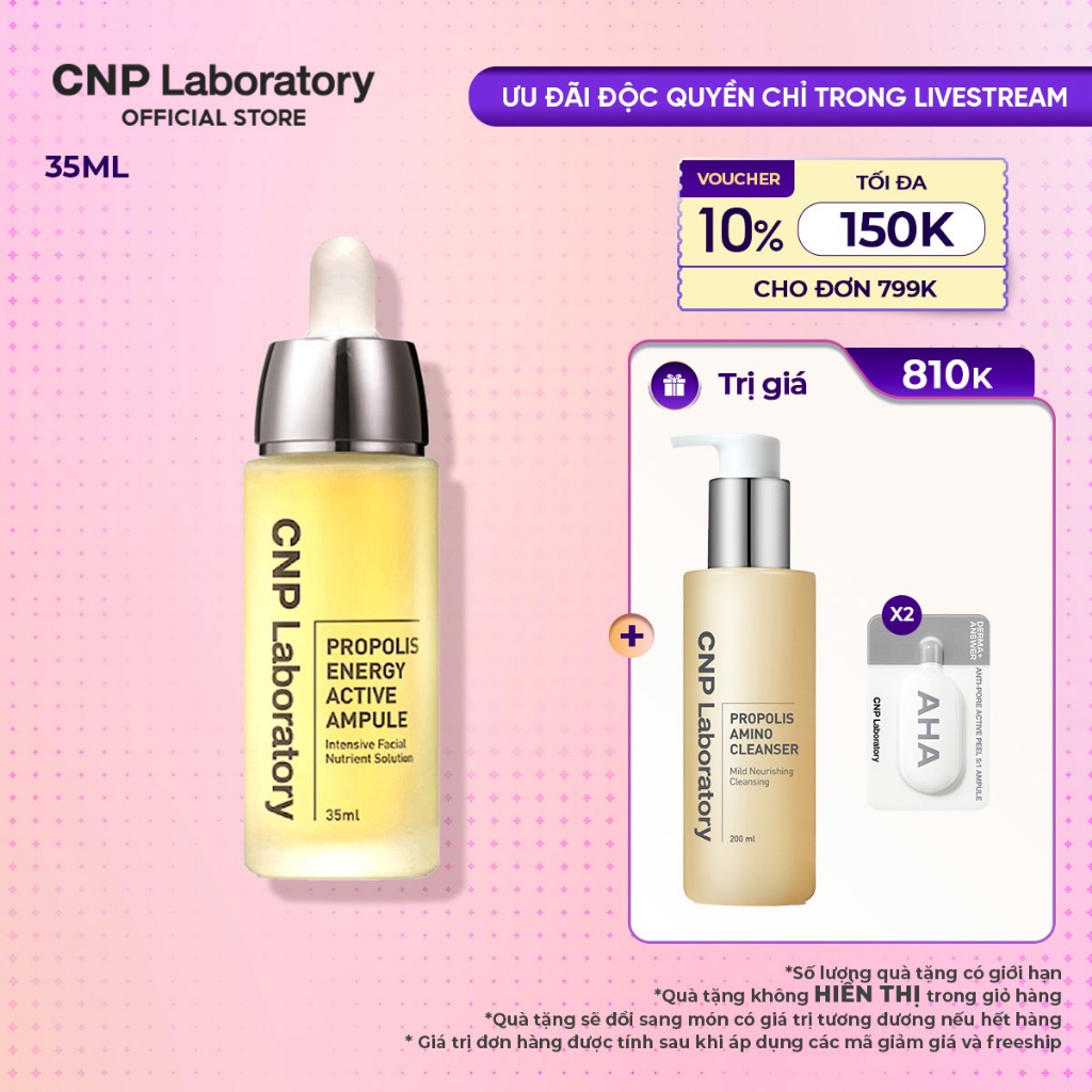 [CNP x KOL] Tinh chất keo ong dưỡng da phục hồi làn da CNP Laboratory Propolis Energy Ampule ...